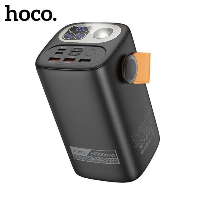 60000mAh PD Power Bank 100W with 3 USB-A and 2 USB-C Ports by Hoco