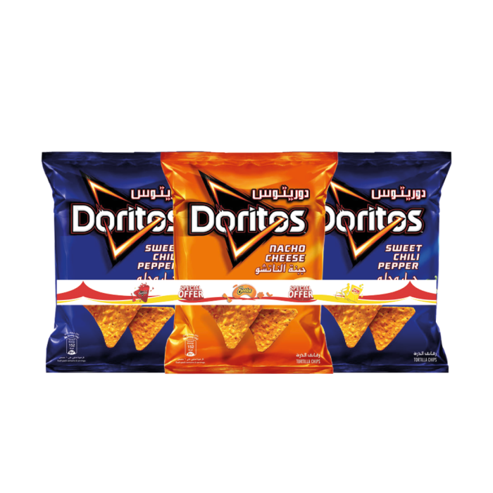Doritos Triple Pack Tortilla Chips 48 g (2 + 1 Free)