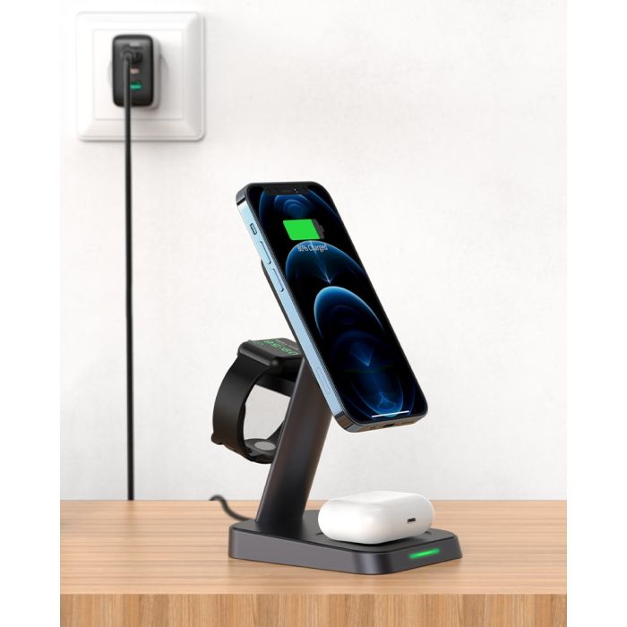 AceFast 3 in 1 Magnetic 15W Wireless Charger