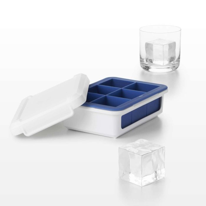 OXO Covered Silicone Ice Cube Tray - Large Cubes