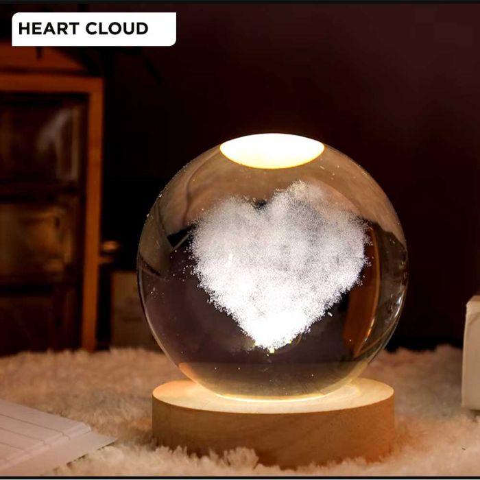 Crystal LED Ball Lamp with RGB Light