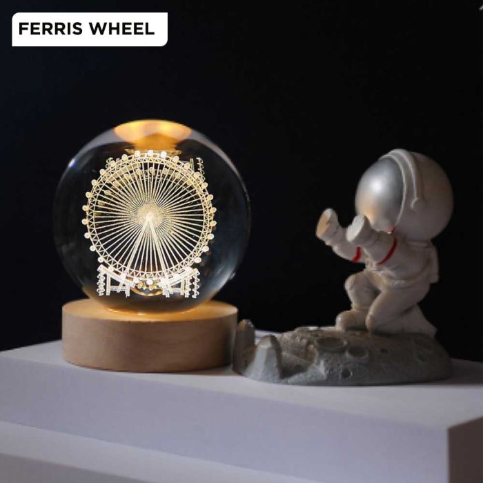 Crystal LED Ball Lamp with RGB Light