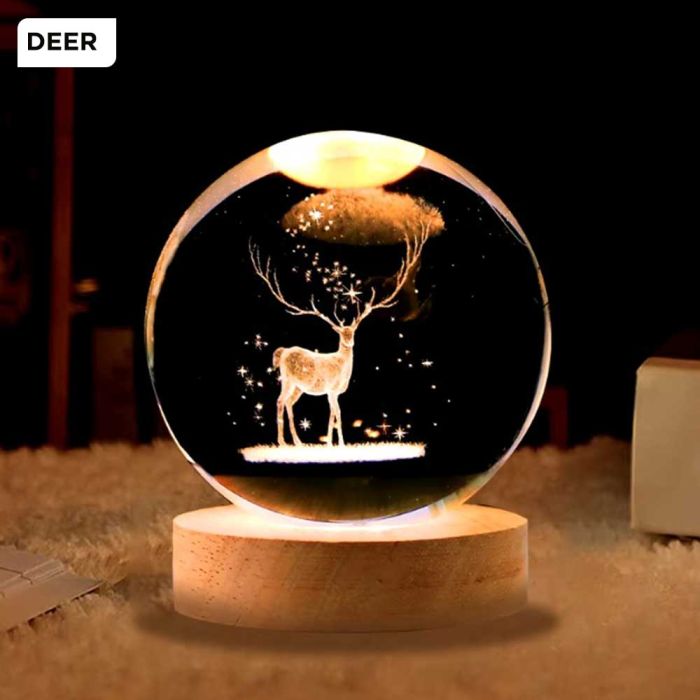 Crystal LED Ball Lamp with RGB Light