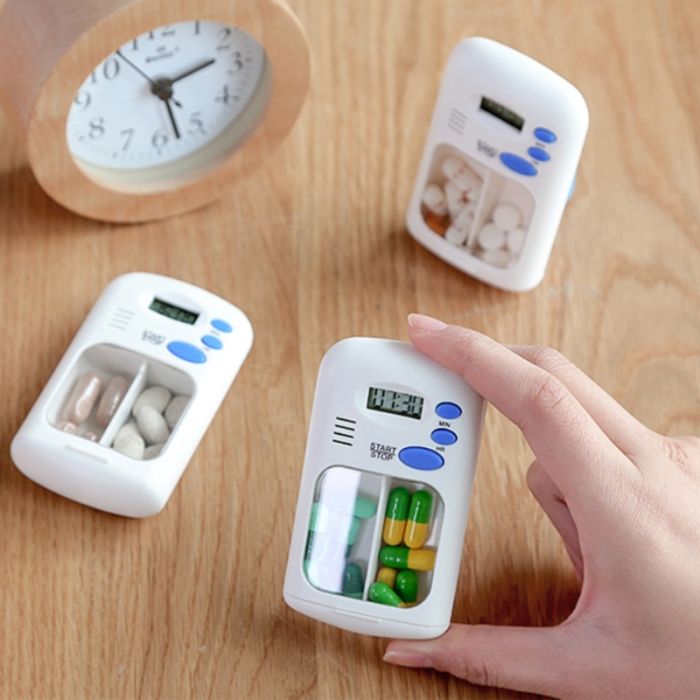 Portable Pill Reminder Drug with Alarm Timer