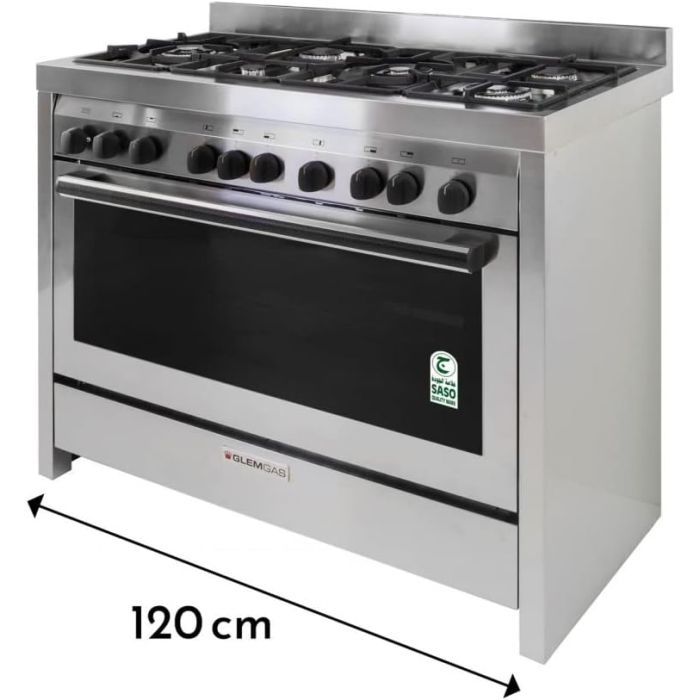 Gas Cooker Full Safety 6 Burners 120x60cm by Flamegas