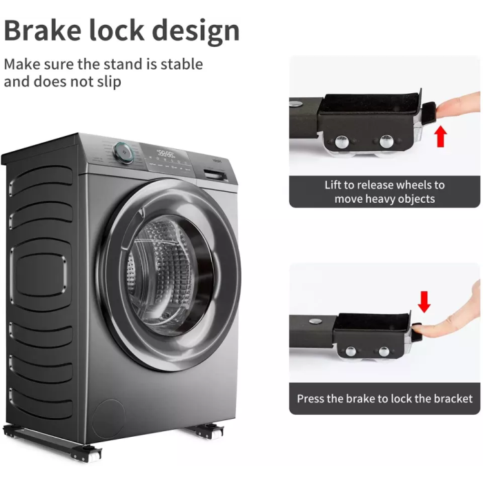 Washing Machine Base with Crowbar