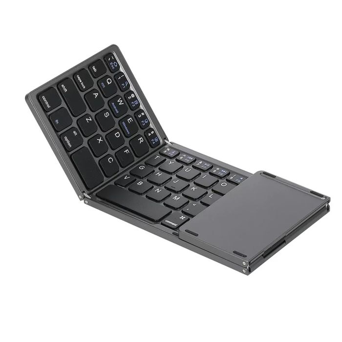 Jeqang Wireless Folding Keyboard with Touch Pad - Grey