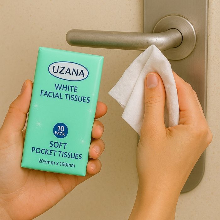 Facial Pocket Tissues Pack of 10Pcs by UZANA