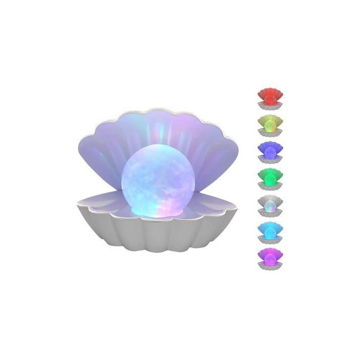Multifunctional LED Color-Changing Clam Shell Lamp for Kids