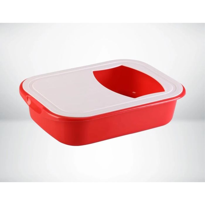 Max Plast Fresco Cutting Plate 36 x 26 x 9cm - Assorted Color