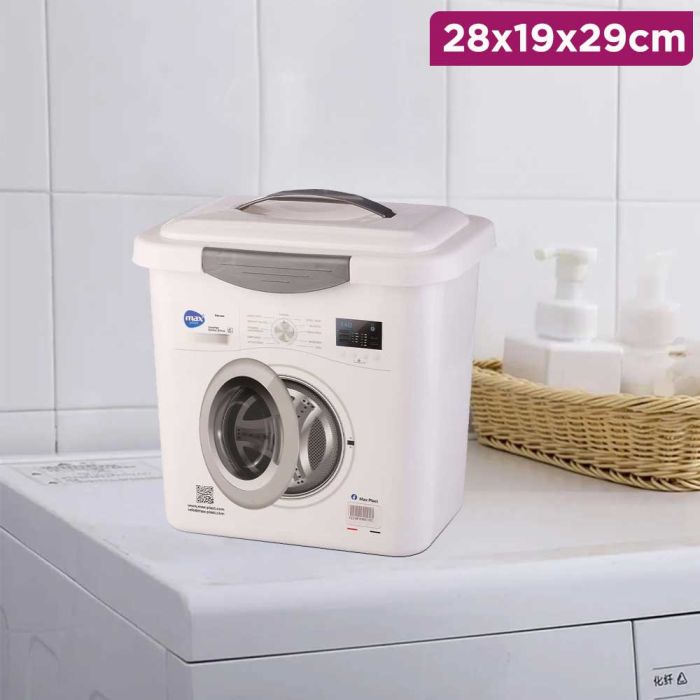 Max Plast Plastic Laundry Powder Storage Box 28 x 19 x 29cm - Assorted ...