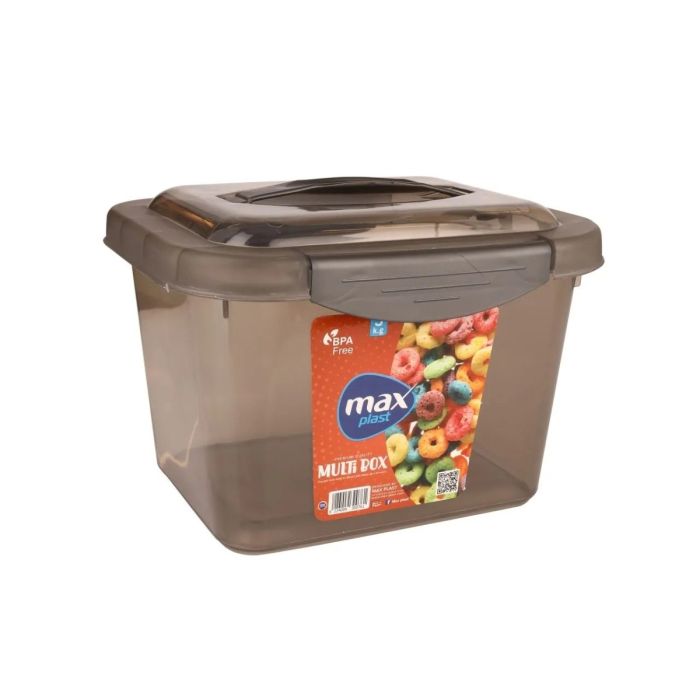 Max Plast Plastic Storage Box With Lid 3L - Assorted Color