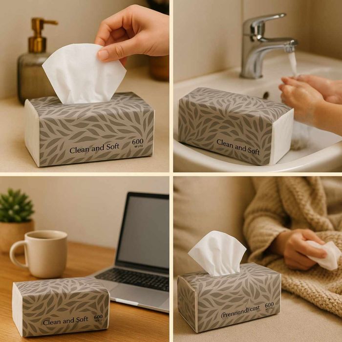 Ecosoft 4 Ply Premium Facial Tissue 150 Sheets