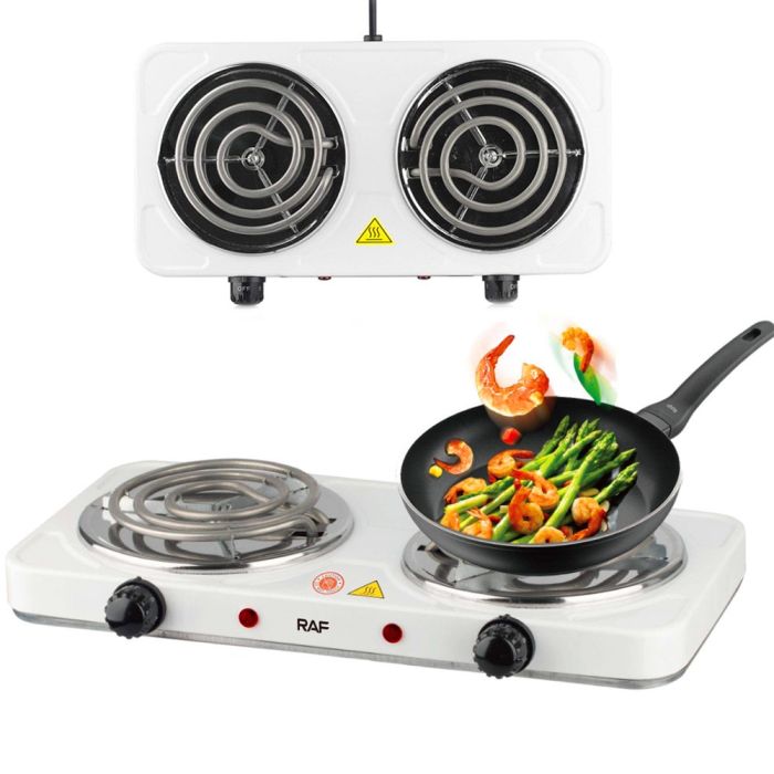 RAF 2000W Double Electric Hot Plate