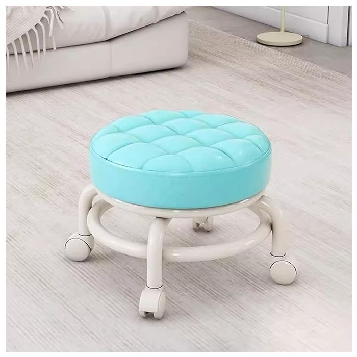 Round Rolling Low Chair With Wheel