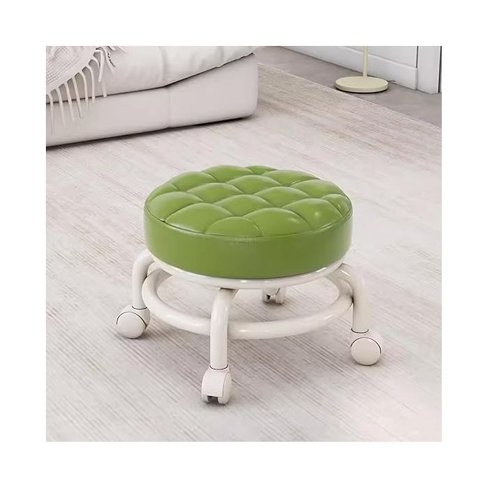 Round Rolling Low Chair With Wheel