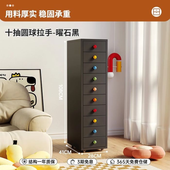 Helmer 10 Drawer Movable Cabinet