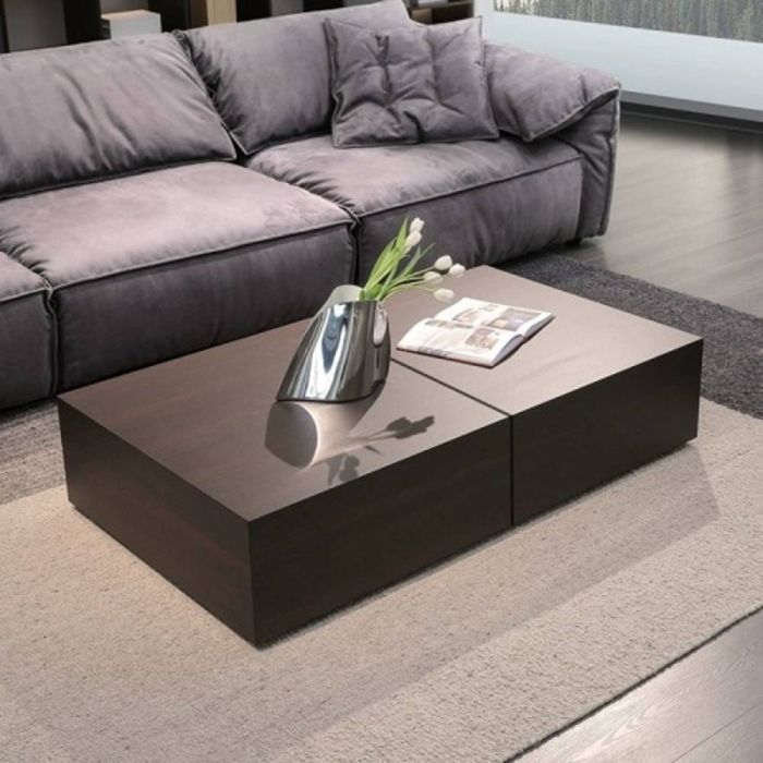 Side Table of Oak Wood with Drawers