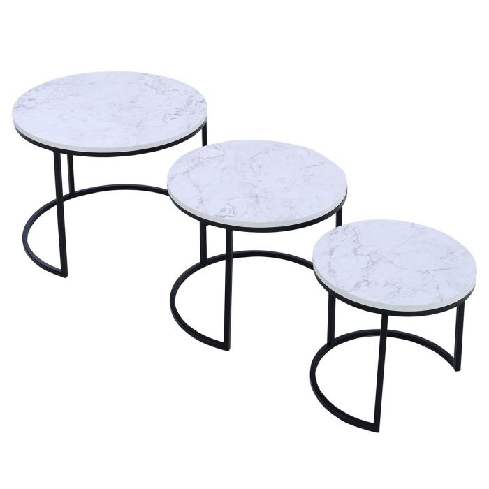 Set of 3 Nesting Round Side Tables
