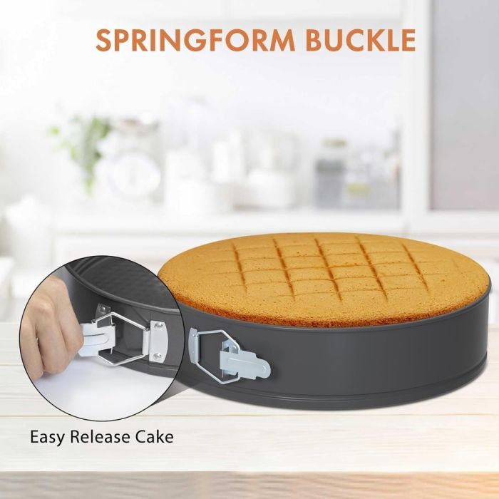 3Pcs Non-stick Spring Form Cake Mould Pan Set