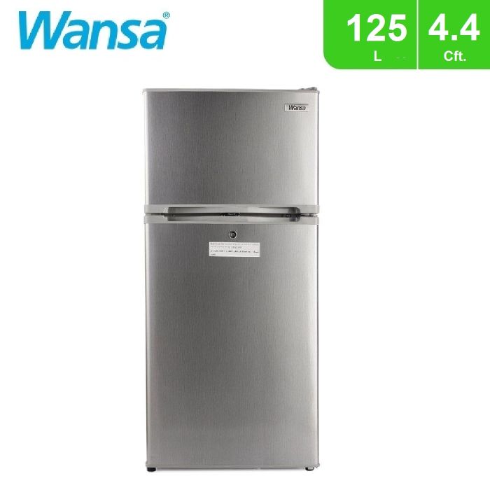 Wansa 4.4 Cft. 125L Top Mount Refrigerator - Silver