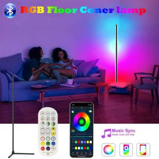 مصباح LED RGB عامودي للزاوية مع ريموت