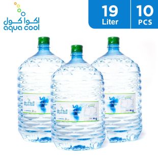 Aqua Cool Water 10 unreturnable Bottles x 19 litre