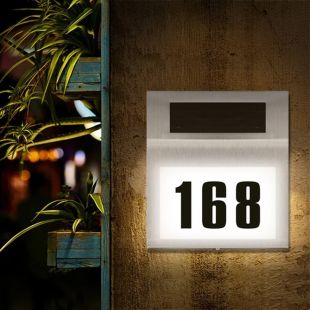 Solar Door Sign House Numbers