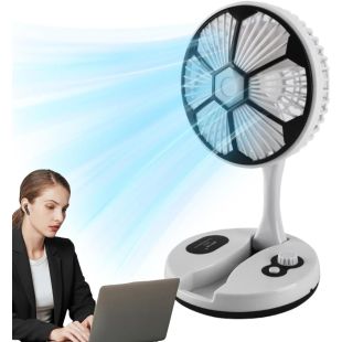 Usb Desk Fan With Night Light 17 x 30 cm