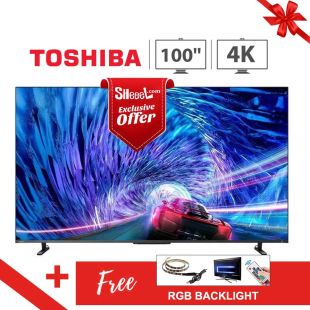 Toshiba 100 Inch 4K UHD Smart QLED TV + Free RGB LED Strip with Remote ...