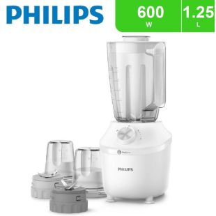 Philips Blender 600W 1.25L with Chopper and Mill - Pay 3KD More & Get 2Pcs