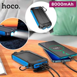 Sunpower Solar Power Bank With Light 8000mAh by Hoco