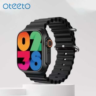 Oteeto TU96 Flix Fit Smartwatch with 5 Free Strap - Black